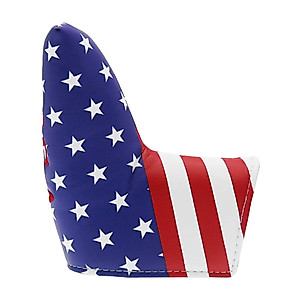 HISTAR Golf Putter Cover Headcover Stars and Stripes Design with USA Letters