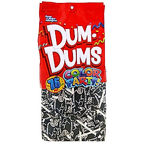 Dum Dum Suckers, Pack of 75 (Black Cherry (Black))
