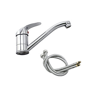 Hemobllo Kitchen Sink Faucet Water Tap Kitchen Faucet Washbasin Mixer Tap Bathtub Faucet Bath Mixer Tap Faucets for Bath Sinks to Rotate Wash Basin All Bronze