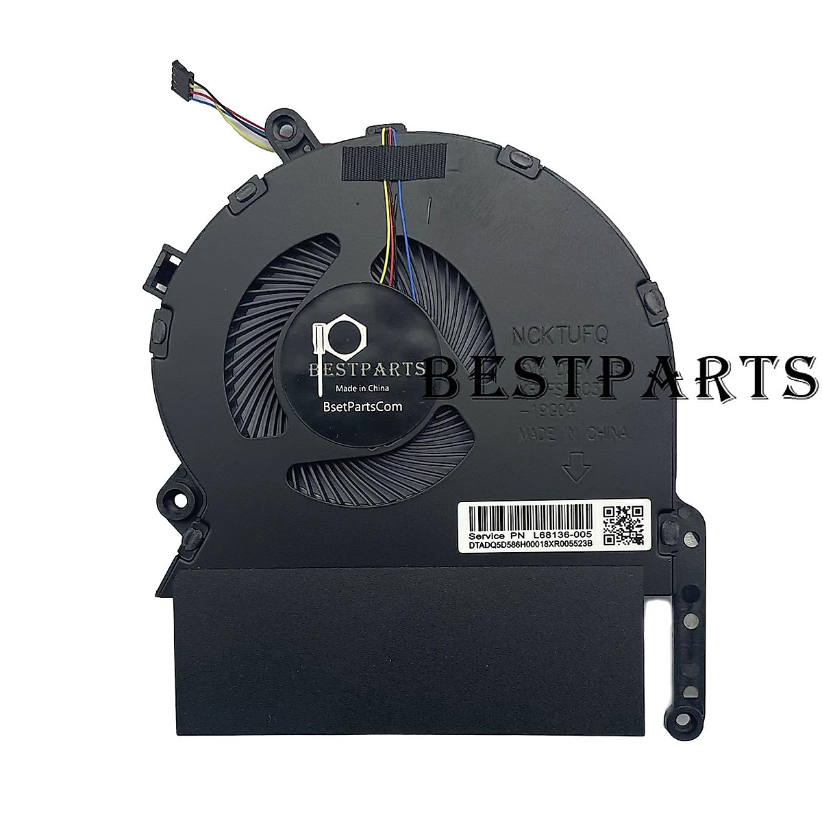 BestParts New CPU+GPU Cooling Fan Replacement for HP Spectre X360 15'' (i7-10750H, GTX1650Ti) 15-EB 15t-EB TPN-Q226 Series, P/N: M00226-001 M00227-001, L68136-005 DC5V 0.5A