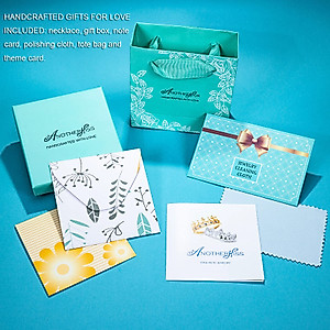 AnotherKiss Generations Necklace for Great Grandmother Gifts, Sterling Silver Necklace Grandma Mom Daughter Granddaughter, Mothers Day Jewelry Birthday Gift Ideas