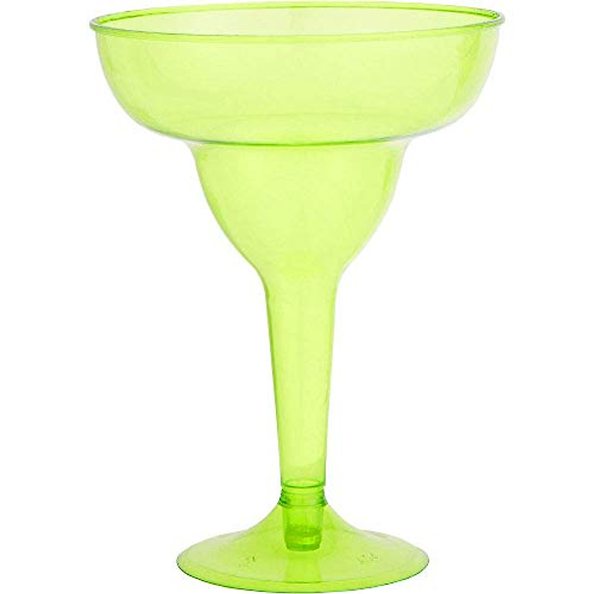Amscan Fiesta Colors Margarita Plastic Glasses - 11 Oz. Pack of 20