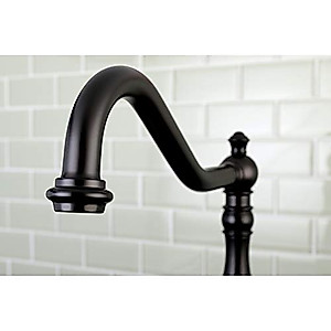 Kingston Brass GSY7705ACLSP American Classic Kitchen Faucet with Sprayer and Deck Plate, 9-7/16", Oil Rubbed Bronze , Oil-Rubbed Bronze