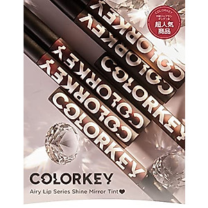 COLORKEY Lip Gloss Mirror Series, Hydrating Lip Gloss with Essential oil, High Shine Glossy Lip Tint, Hydrated & Fuller-looking Lips, Long-Lasting Liquid Lipstick(P710)