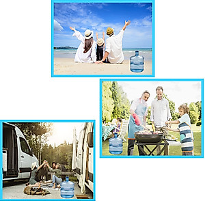 TLSTGO 8 PCS 5 Gallon Water Jug Cap, Silicone Reusable Replacement 5 Gallon Water Bottle Caps, Non-Spill 55mm Water Bottle Caps, for Water jug 5 Gallon and 3 Gallon Water Jug