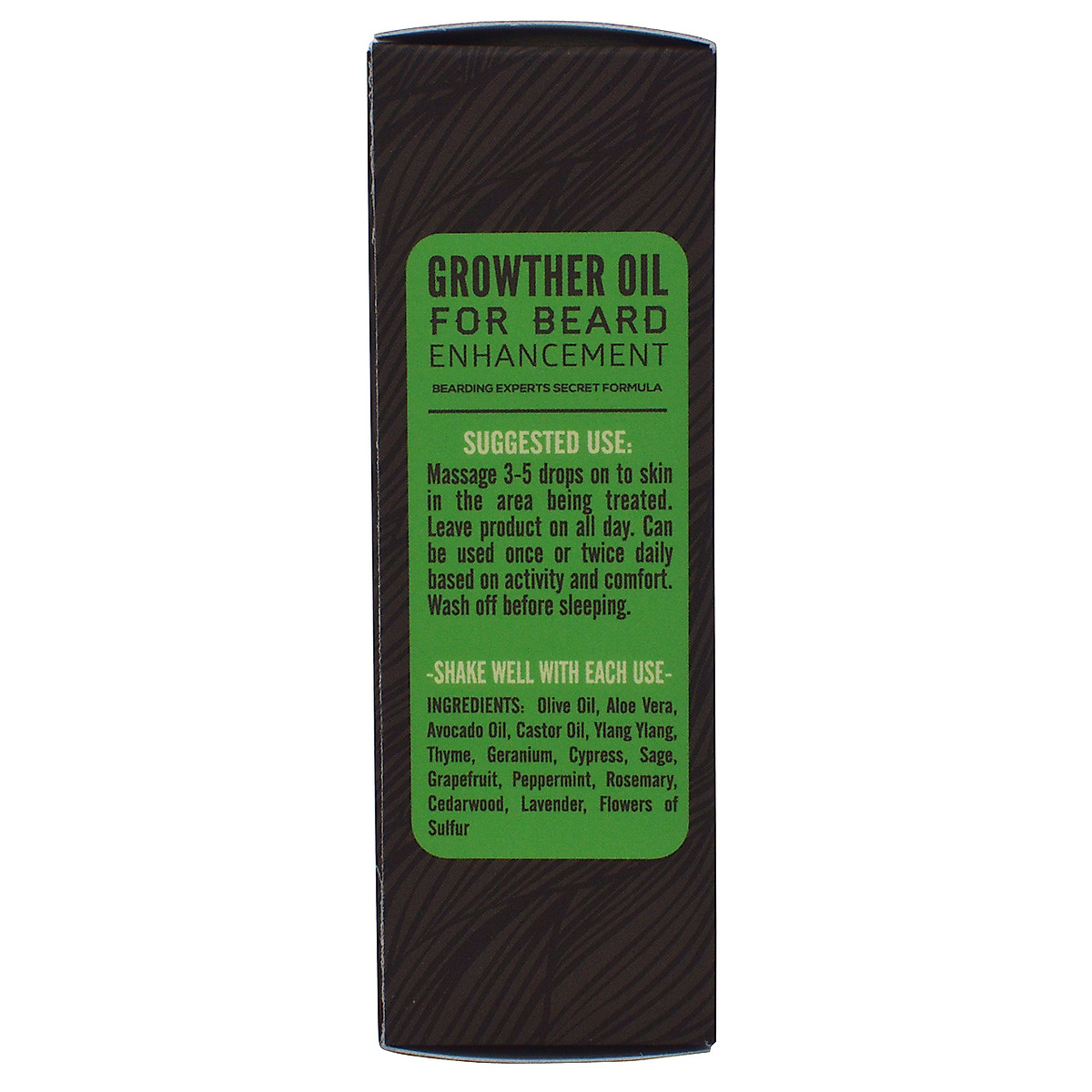 Beard Farmer - Growther Beard Growth Oil (Grow Your Beard Fast) All Natural Beard Oil