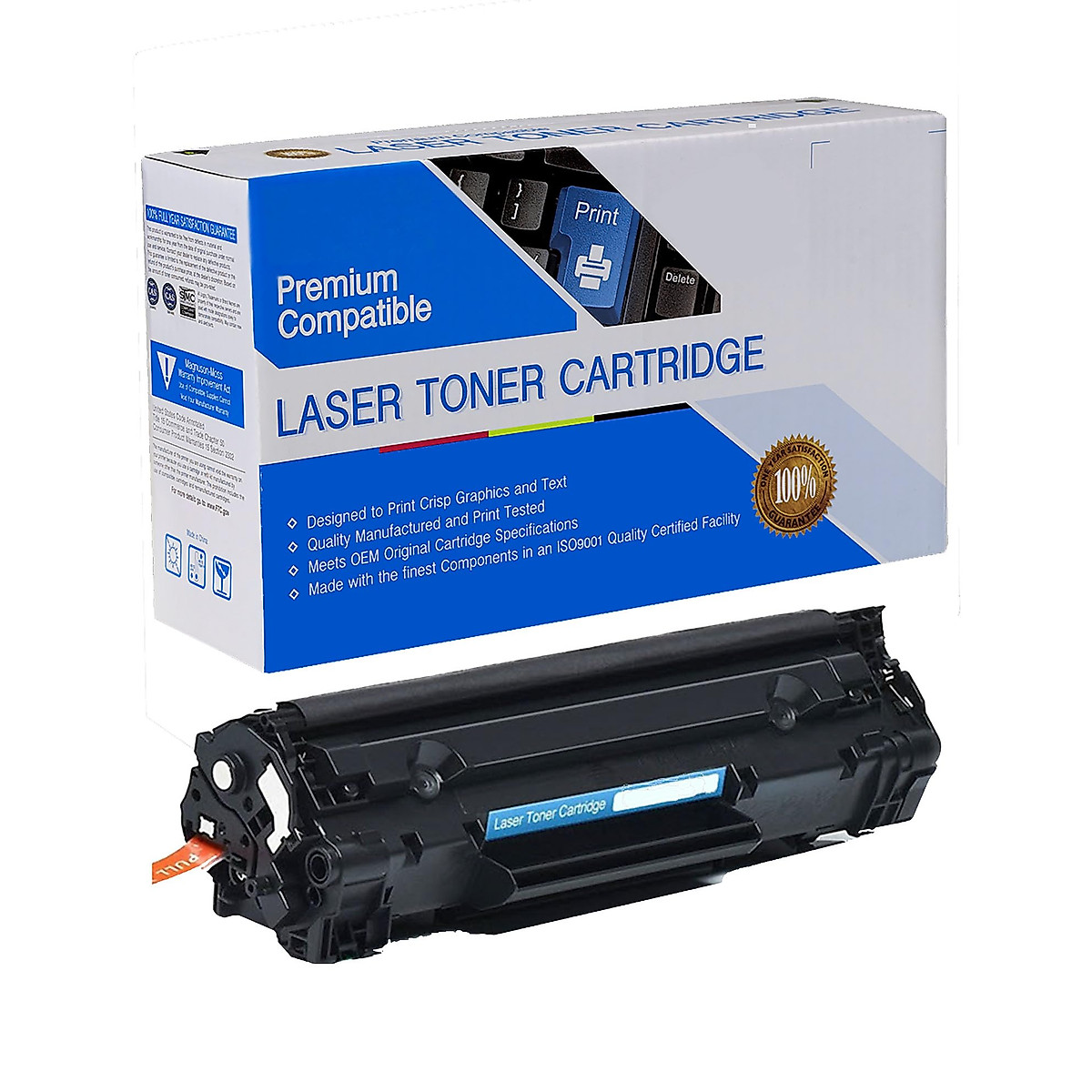 Inksters of America Compatible Black Toner Cartridge Replacement for Canon 137 PT137 CRG137 9435B001 - Compatible with imageCLASS MF212W MF216N MF227DW MF229DW - 2,400 Pages