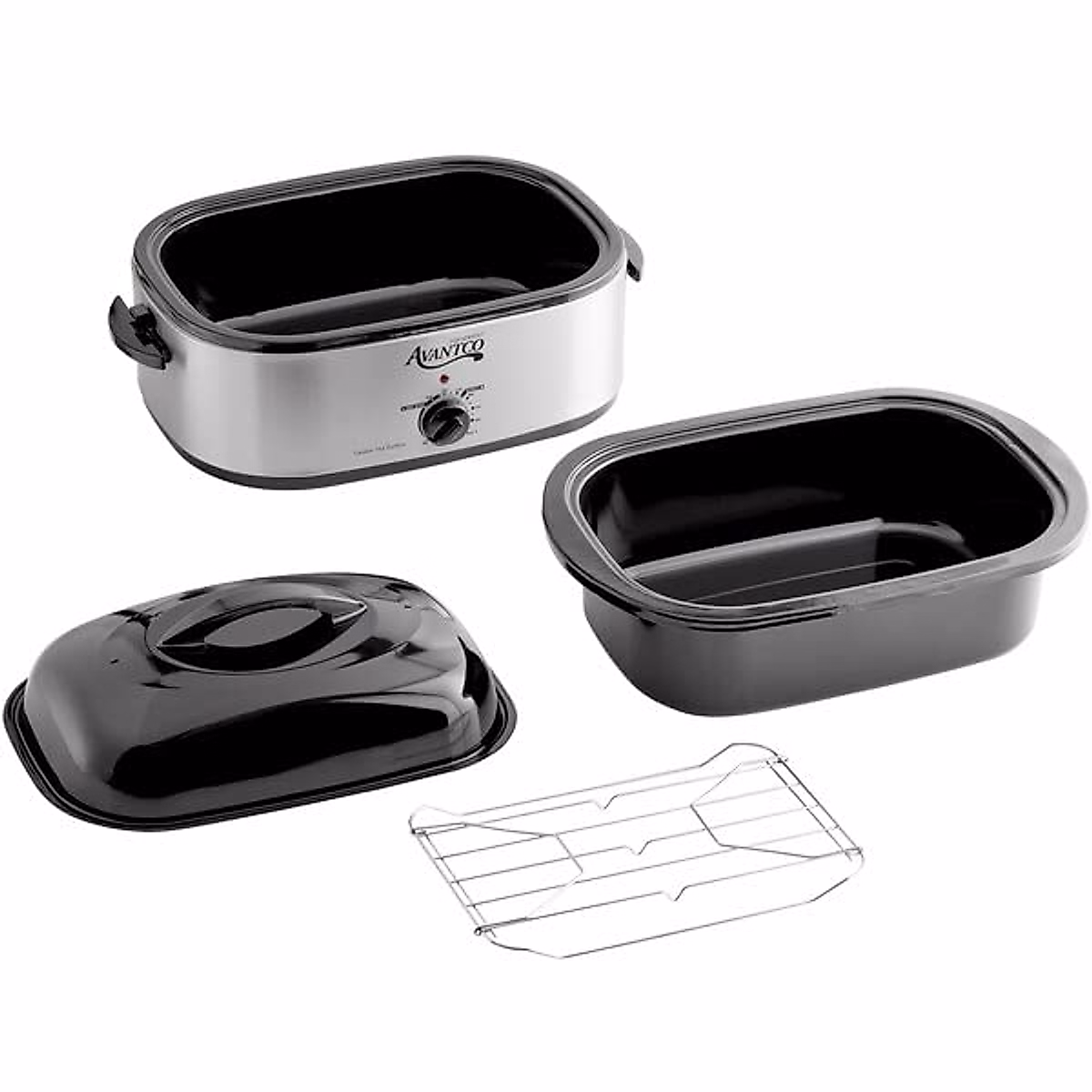 Avantco ACR18SS 18 Qt. Countertop Roaster Oven/Warmer - 120V, 1450W