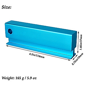 Meideal Guitar Fret Understring Leveler, Aluminum Fret Leveling Sanding Beam File Bar, Pro Luthier Repair Tool for Guitar & Bass (4.5 inch)