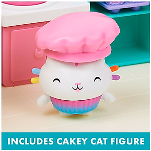 Gabby's Dollhouse, Bakey with Cakey Kitchen with Figure and 3 Accessories, 3 Furniture and 2 Deliveries, Kids Toys for Ages 3 and up