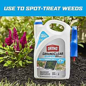 Ortho GroundClear Super Weed and Grass Killer1: Eliminates Tough Weeds and Grass, Ready-To-Use, Fast-Acting, 1 gal.