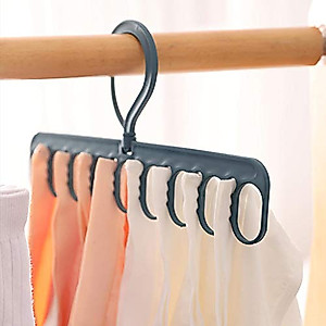 Gaweb Clothes Hanger, Laundry Drying Rack Multi-use Strong Construction Plastic Home Hotel Apartment Excellent Clamping Organizer Hanger for Gifts - White, One Size