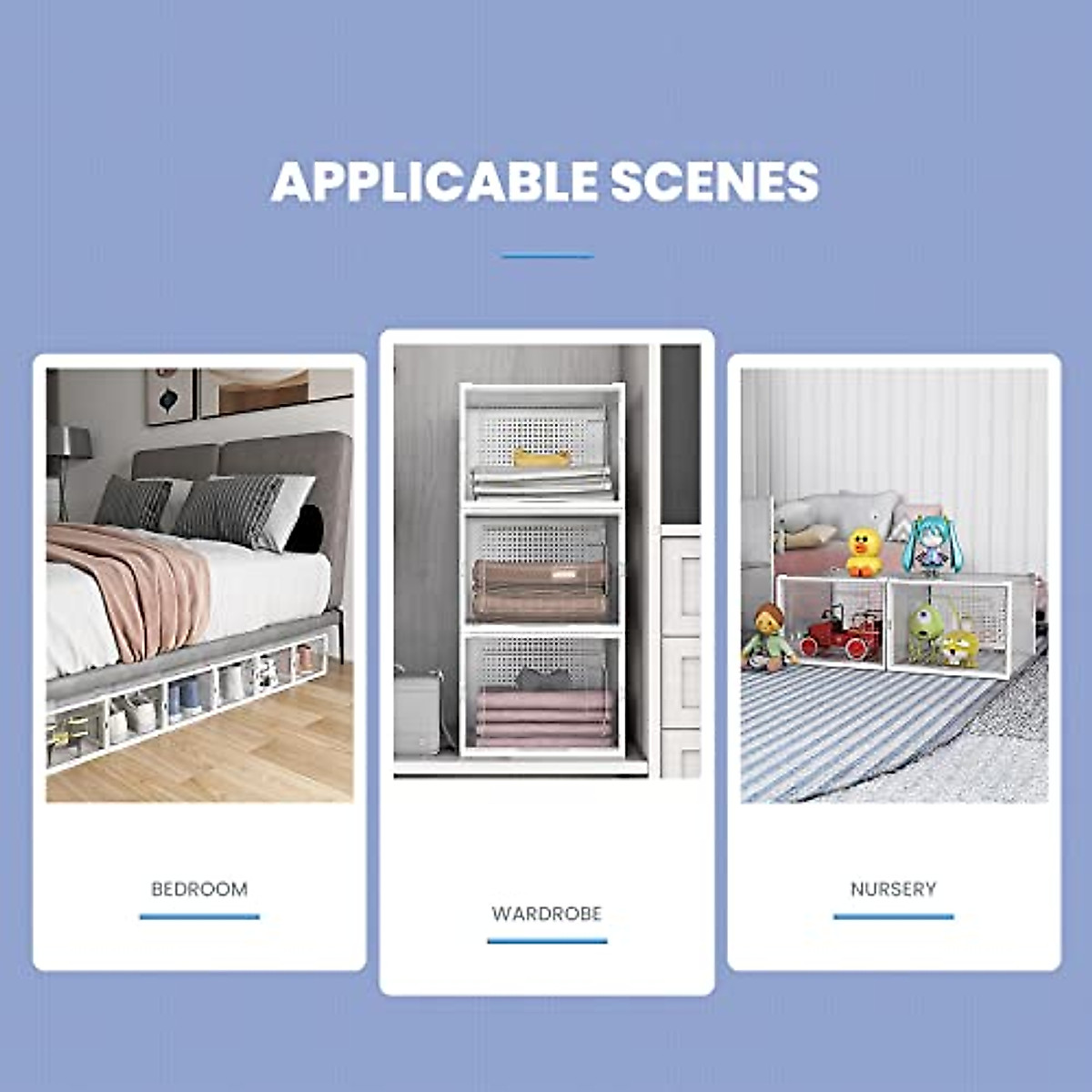 Pellebant Shoe Boxes Clear Plastic Stackable,24 Pack Shoe Storage Boxes Fit up to US Size 14,X-large/White