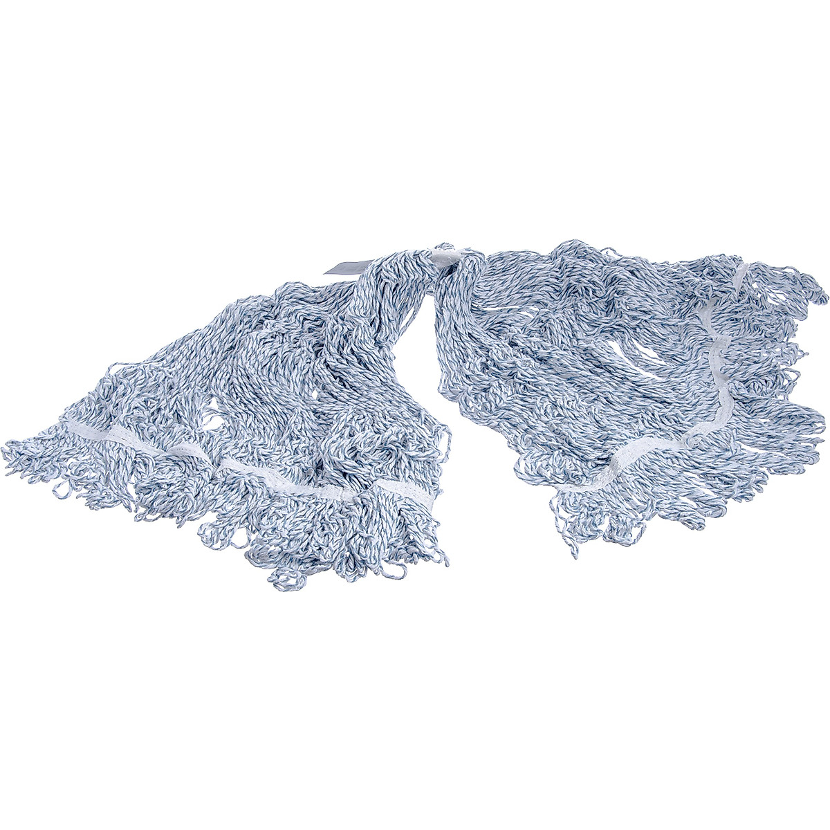 SPARTA Flo-Pac Mop Head Loop-Ended, Narrow Band with 1/2" Blue Band for Organized Cleaning, Large, Blue