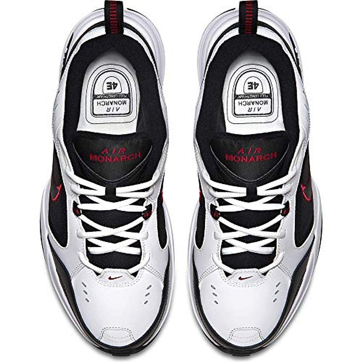 Nike Men's Air Monarch IV Cross Trainer, White/Black, 9.5 Regular US