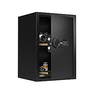 RPNB Deluxe Safe and Lock Box,Money Box,Digital Keypad Safe Box,Steel Alloy Drop Safe, Keypad Lock,Perfect for Home Office Hotel Business Jewelry Gun Cash Use Storage,1.8 Cubic Feet