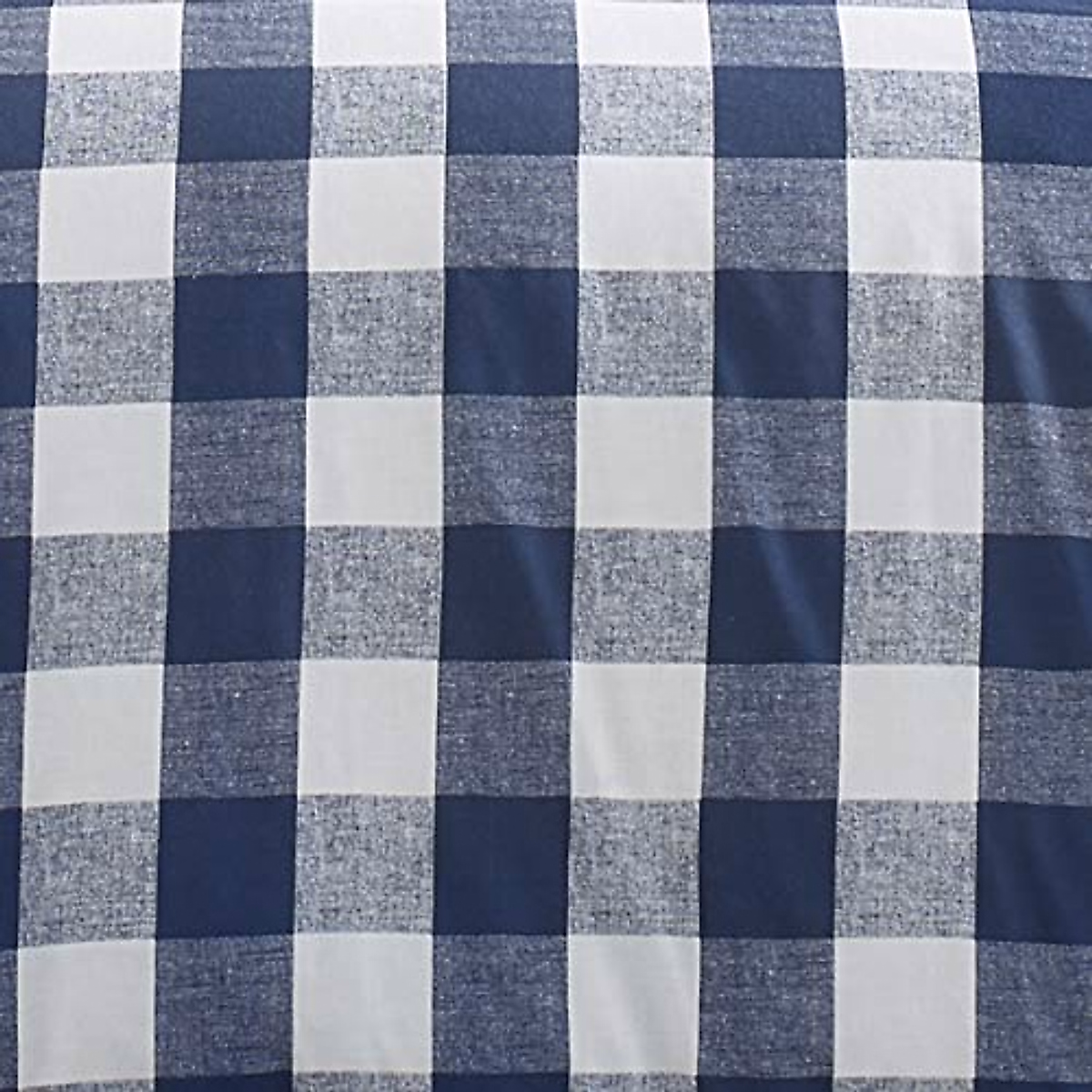 Eddie Bauer - Queen Comforter Set, Reversible Cotton Bedding with Matching Shams, Stylish Plaid Home Decor (Lakehouse Blue, Queen)