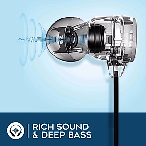 Neckband Headphones, Around The Neck Bluetooth Headphones w/Noise Cancelling Microphone, Bluetooth Headset w/ 22hrs Playtime, Neck Earphones Stereo Bass, for Music, Conference, Video, Call, Silver