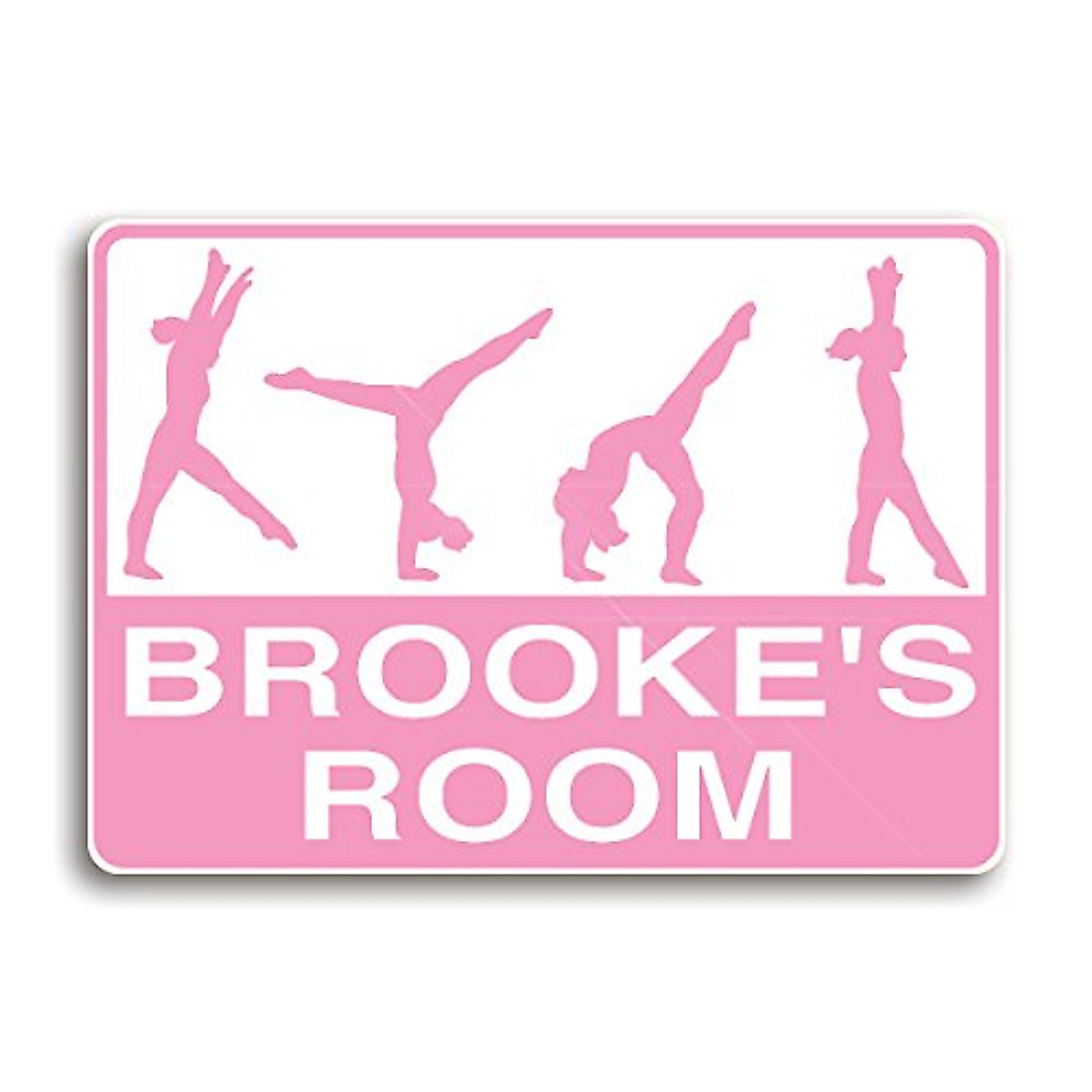 Gymnastics Sign, Personalized for you on solid aluminum, and shipped fast!