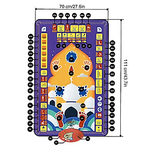 Electronic Muslim Prayer Mat, Convenient 7 Languages Multifunctional Smart Muslim Prayer Mat for Children Over 3 Years Old
