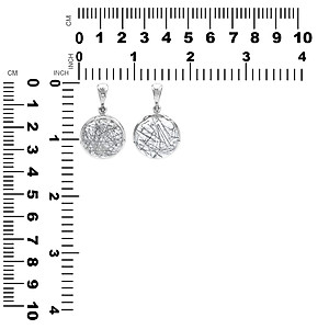 Starborn Silvery Tourmalinated Quartz Pendant in Sterling Silver