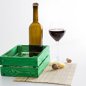 Cabilock 6 Pcs Wooden Wine Stoppers Wine Corks Reusable Red Wine Bottle Stopper Beverage Bottle Sealer to Keep Wine Fresh