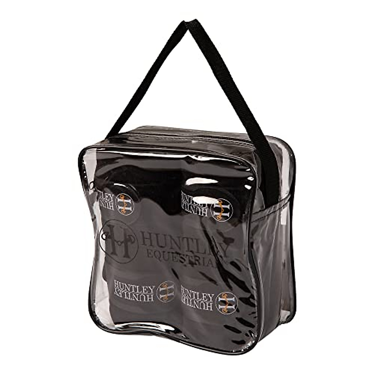 Huntley Equestrian Polo Wraps for Horses: Protective Leg Support Bandage for Training, Exercising, Turnout- 4 Wraps (Black)