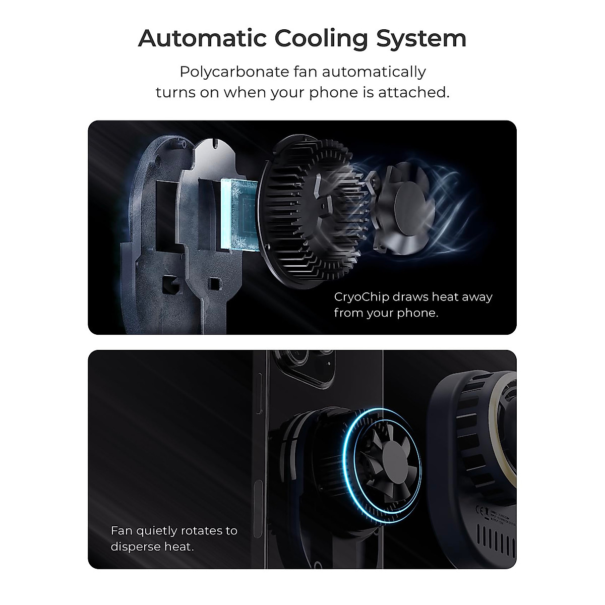 iOttie Velox Pro MagSafe Compatible Dash & Windshield Car Mount with Wireless Charging & CryoFlow™ Cooling System. Compatible with MagSafe iPhones Including iPhone 12/13/14/15 (Car Charger Included)