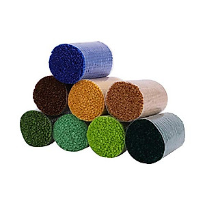 EXCEART 18pcs Wool Area Rugs Plush Yarn Cotton Ball Woobie Blanket Knitting Yarn Thick Bobbin Quilting Thread Bracelet String Carpet Embroidery Friendship braclets Floss
