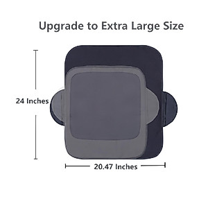 WOMUMON Extra Large Booster Chair Cover, Dining Chair Seat Protector Cover for Booster Seat, Non-Slip Backing, Waterproof, Oil-Proof and Stain-Proof, Easy to Wipe Clean