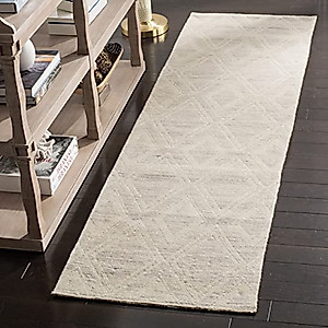 SAFAVIEH Marbella Collection 6' x 9' Light Brown / Ivory MRB312C Handmade Premium Wool Area Rug