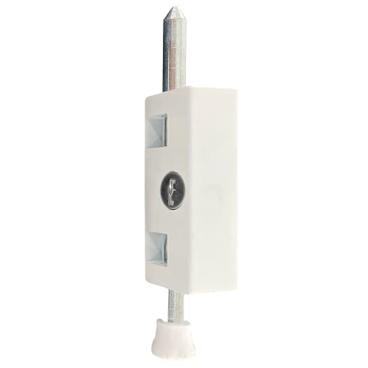 Pro-Lok Entry Armor EPL-106-W Patio Door Lock- Keyed Lg Rectangle (White Finish)