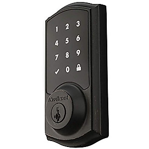Kwikset 99150-003 SmartCode 915 Touchscreen Electronic UL Deadbolt with Smart Key, Venetian Bronze