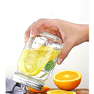 Wide Mouth Canning Lids and Rings for Ball or Kerr,Mason Jar Large Lids and Bands Set of 12