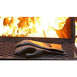 Artisan Griller BBQ Insulated Heat Resistant Cooking Gloves for Grill and Kitchen, Black (Size 10 - 12")