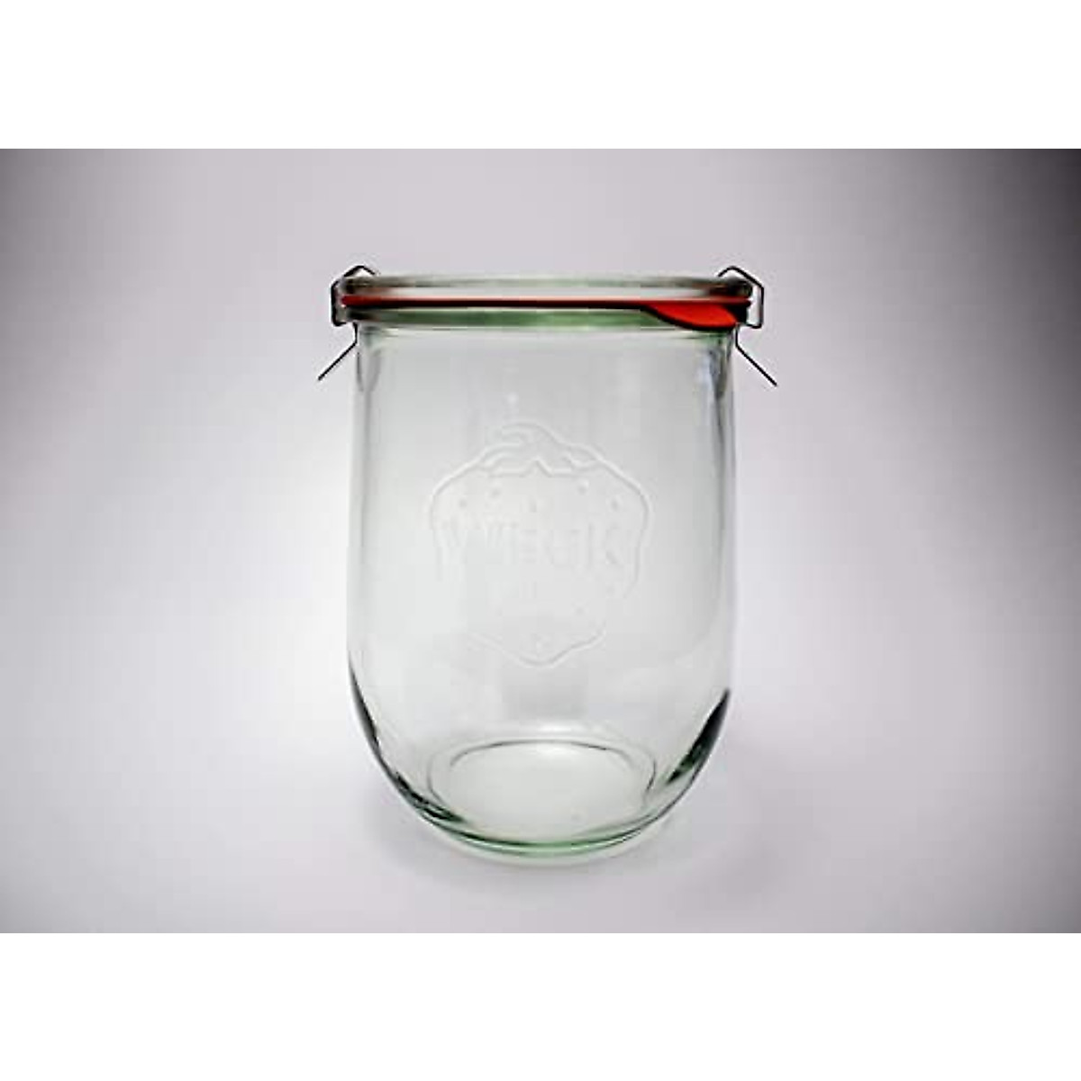 Weck Jars - 1 Liter - Large Sour Dough Starter Jars - Tulip Jar with Wide Mouth - Suitable for Canning and Storage - 2 Sourdough Jars with (Jars, Glass Lids & Keep Fresh Covers)