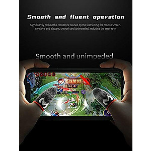 Mobile Game Finger Caps Non-Slip Touch Screen Gloves Anti-Sweat Finger Sleeves Shoot Aim Thumb Cover Mobile Phone Accessories for Call of Duty Mobile, Pubg, LOL Wild Rift, iOS, Android (3 Pairs)