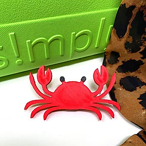 FRESHe BOGLETS - Simply Southern BEACH Charm Accessories - Decorative Charms perfect for your Tote Bag. - Multiple Charms (Crab Charm)