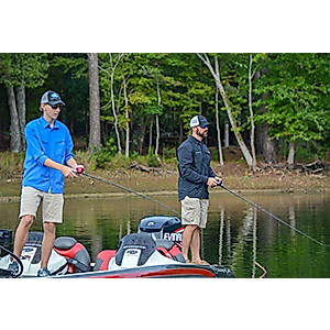 Cadence CB5 Baitcasting Reels Lightweight Graphite Frame Fishing Reels with 8 Corrosion Resistant Bearings Baitcaster Reels Carbon Fiber Drag Baitcast Reels with 6.6:1 Gear Ratio Casting