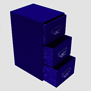 Self Adhesive Velvet Flocking Liner for Jewelry Drawe Self Adhesive Felt Fabric,DIY Craft Fabric Peel Stick17.78X78.8 Inch (Approx.45 x199 cm) (Blue)