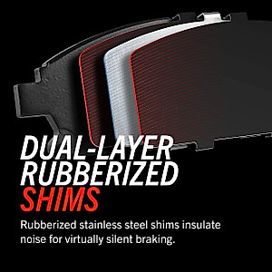 Power Stop CRK8531 Z17 Rear Coated Rotor Kit-Coated Brake Rotors, Ceramic Brake Pads For Chevrolet Corvette 2020-2023 [Model Specific]