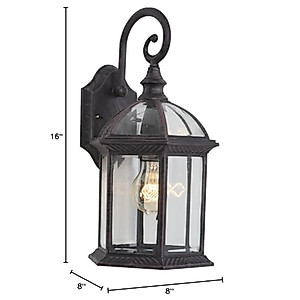 Yosemite Home Decor 5271VB Anita Collection One Light Incandescent, Venetian Bronze, 18 Piece