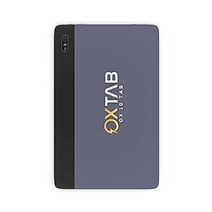 OX Tab - HD OX 10 Tab Tablet, Work and School Tablet - Tablet for Kids and Adults, 10.1" Screen, 1080p Full HD, 32 GB, (2022 Model) Black