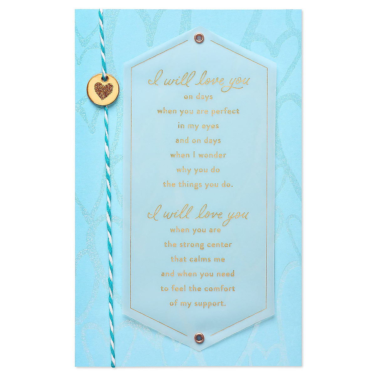 American Greetings Romantic Birthday Card (I Will Love You)