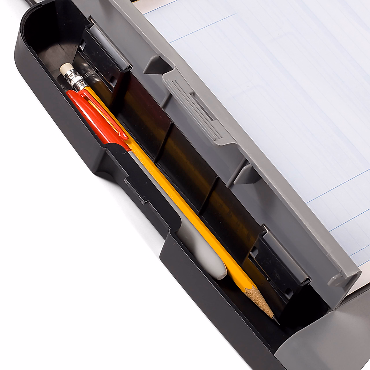 Officemate Portable Clipboard Storage Case, Charcoal (83301)