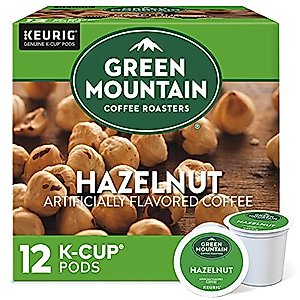 Green Mountain Coffee Roasters Hazelnut Keurig Single-Serve K-Cup pods, Light Roast Coffee, 12 Count