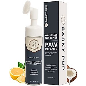 Dog Paw Cleaner (6.8 fl oz) - No-Rinse Foaming Paw Cleanser - No Artificial Fragrances or Dyes - Natural Pet Paw Cleaner for Dogs and Cats - Dandelion Allergy Relief