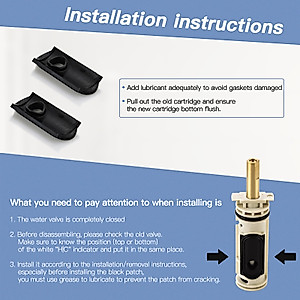 for Moen 1222 One-Handle Posi-Temp Faucet Cartridge Replacement,Compatible with Moen Tub Shower and Shower Only Configurations,Brass and Plastic