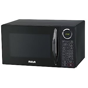 RCA RMW953-BLACK RMW953 0.9-Cubic Feet Microwave Oven with Oversized Display, Black
