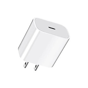 XNMOA 20W USB C Wall Charger,High Speed USB-C Power Adapter,Type C Wall Charger Block for iPhone 14 13 12 11 Pro Max,iPad Pro, for Samsung Galaxy S23 S22/S23 S22 Ultra/S23+ S22+and More(White)